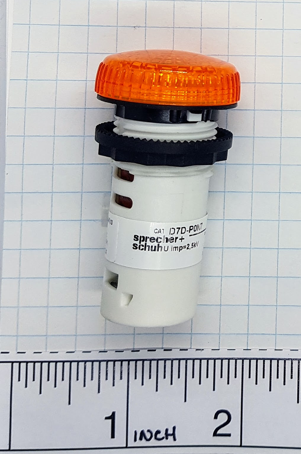 S+S LED Pilot Light & Lens, Amber, 240v – Electram